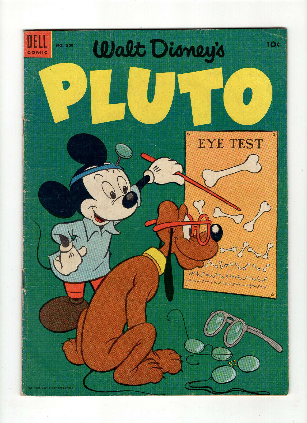 Four Color: Walt Disney Pluto #509 (DELL Comics, 1953) | Comic Books - Golden Age, Dell, Pluto ...
