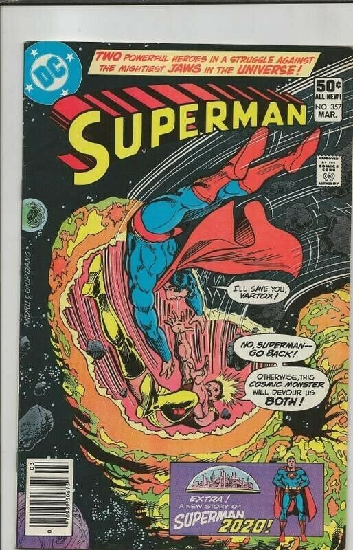 Superman #357 ORIGINAL Vintage 1981 DC Comics | Comic Books - Bronze ...