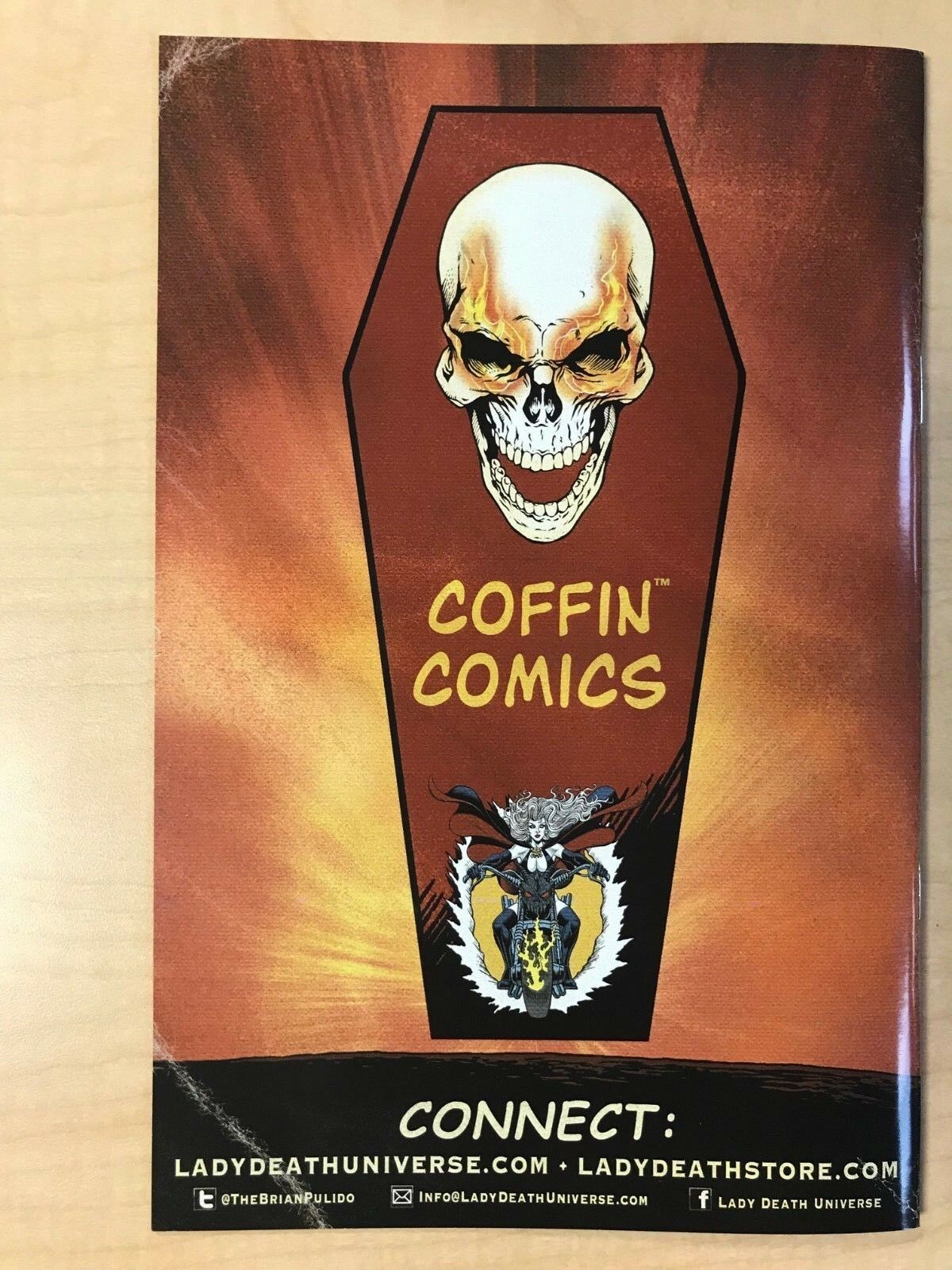 Lady Death Pin Ups #1 Lady Death Rider DAMAGED Alternate Cover by ...