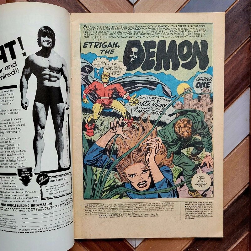 DEMON #11 FN (DC 1973) Malevolent "BARON Von EVILSTEIN" JACK KIRBY ...