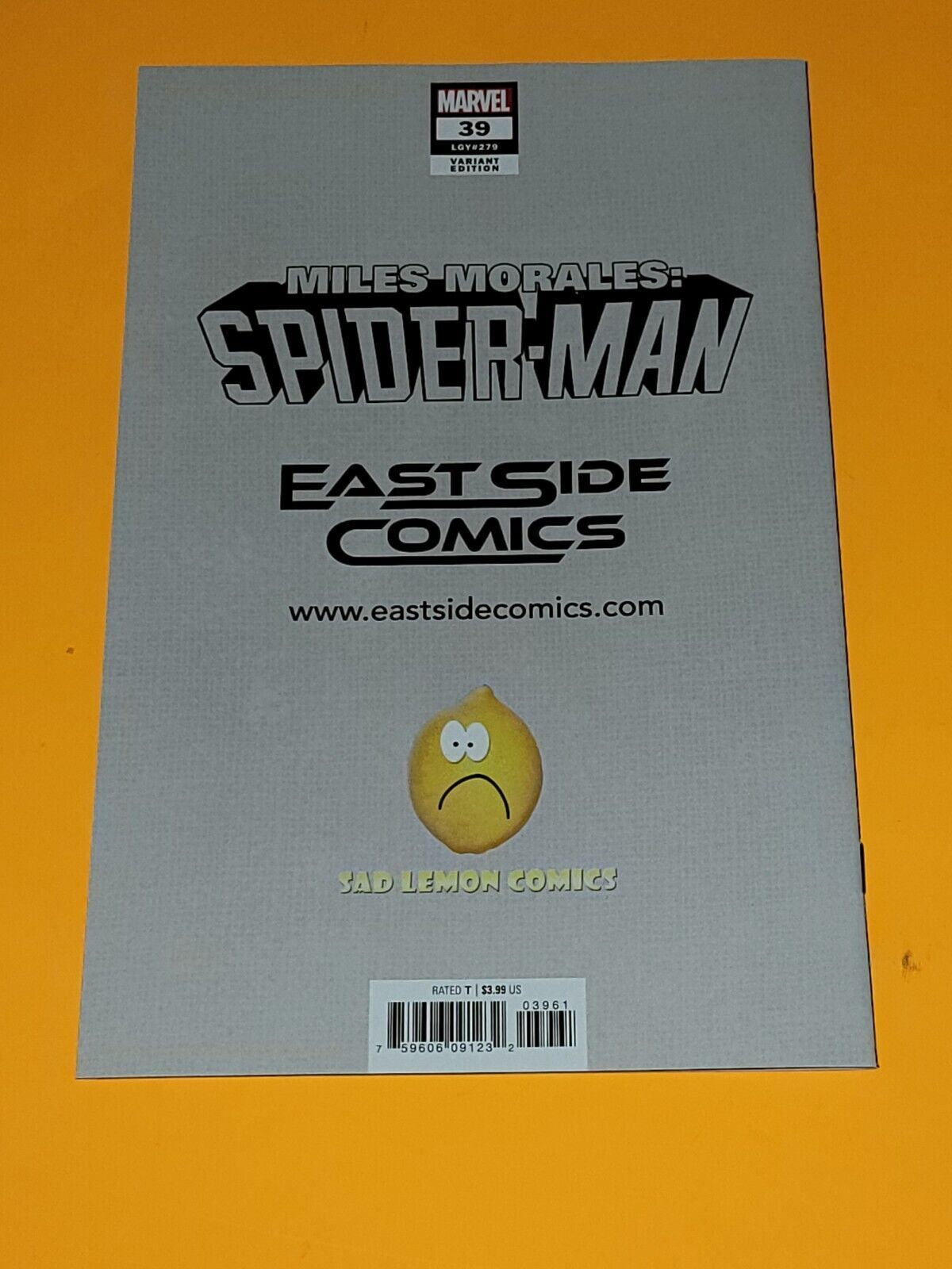 Ivan Tao variant Miles Morales Spider-Man 39 NM-/NM Sad Lemon villain ...