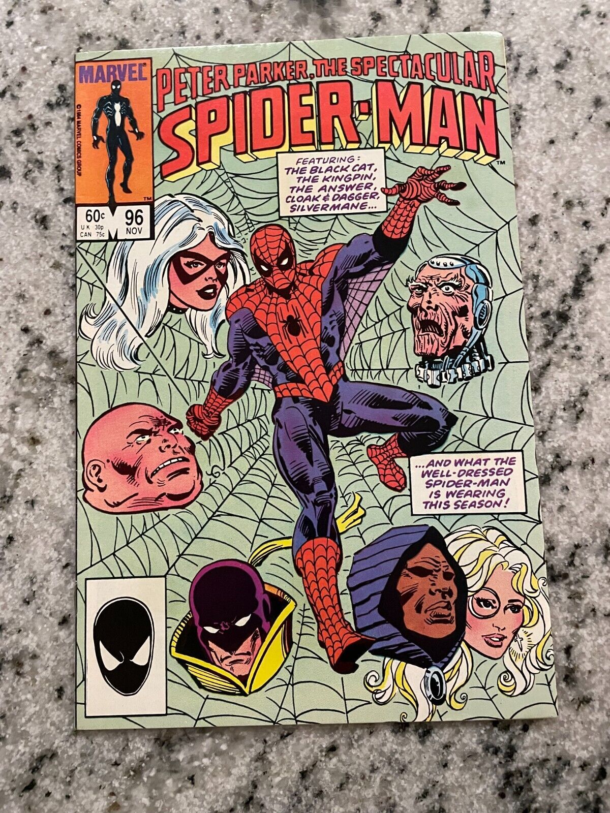 Spectacular Spider-Man # 96 NM- Marvel Comic Book Black Cat Goblin ...