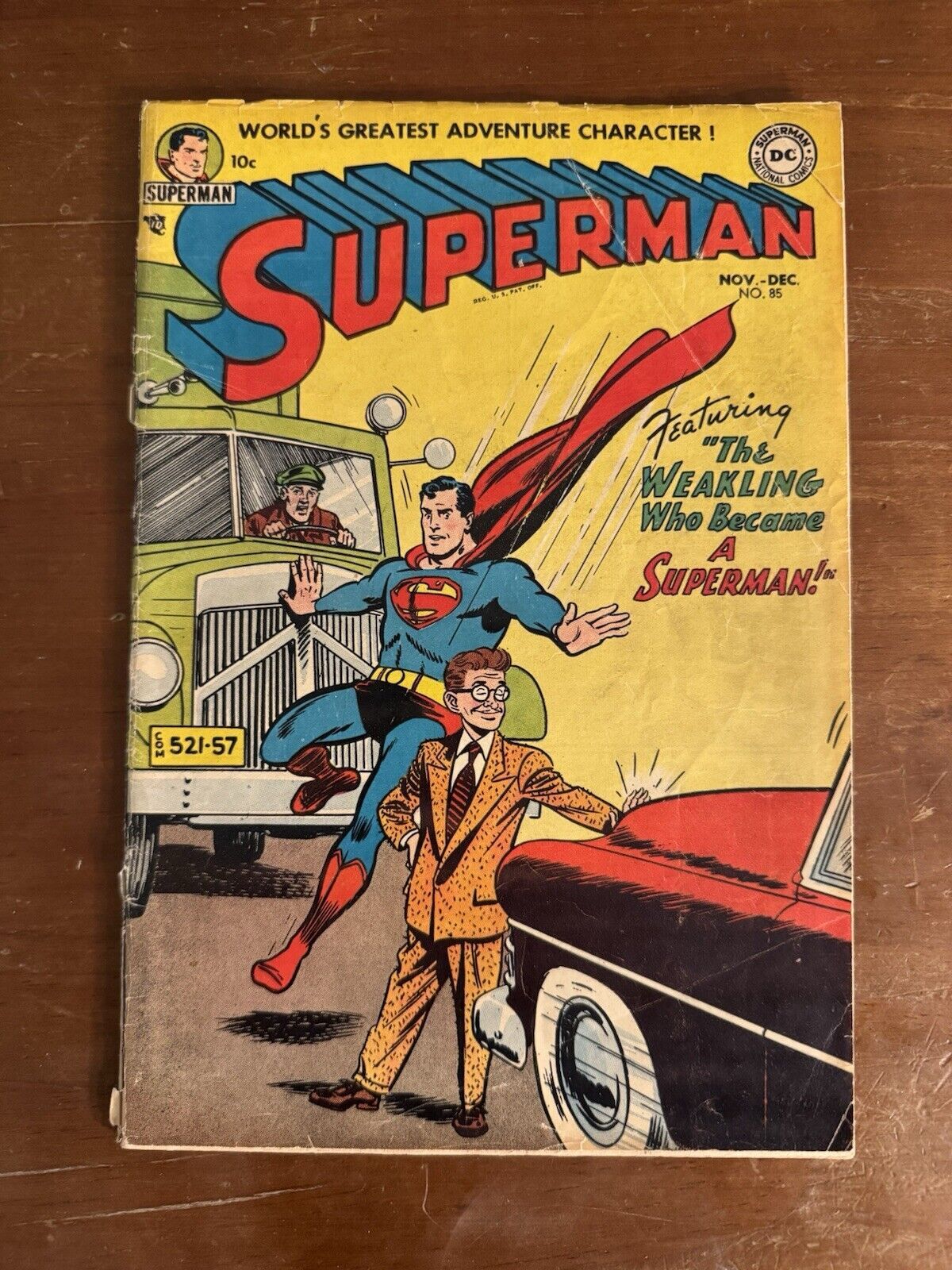 Superman #85 (DC 1953) [GD] “The Weakling Who Became A Superman ...