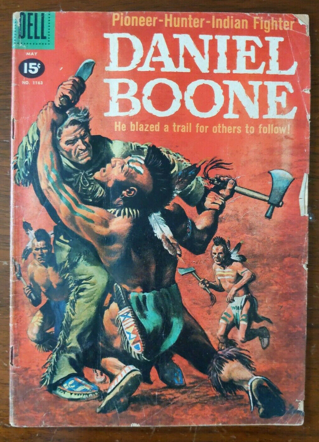 Dell Four Color Comics #1163 - Daniel Boone Pioneer Hunter Indian ...