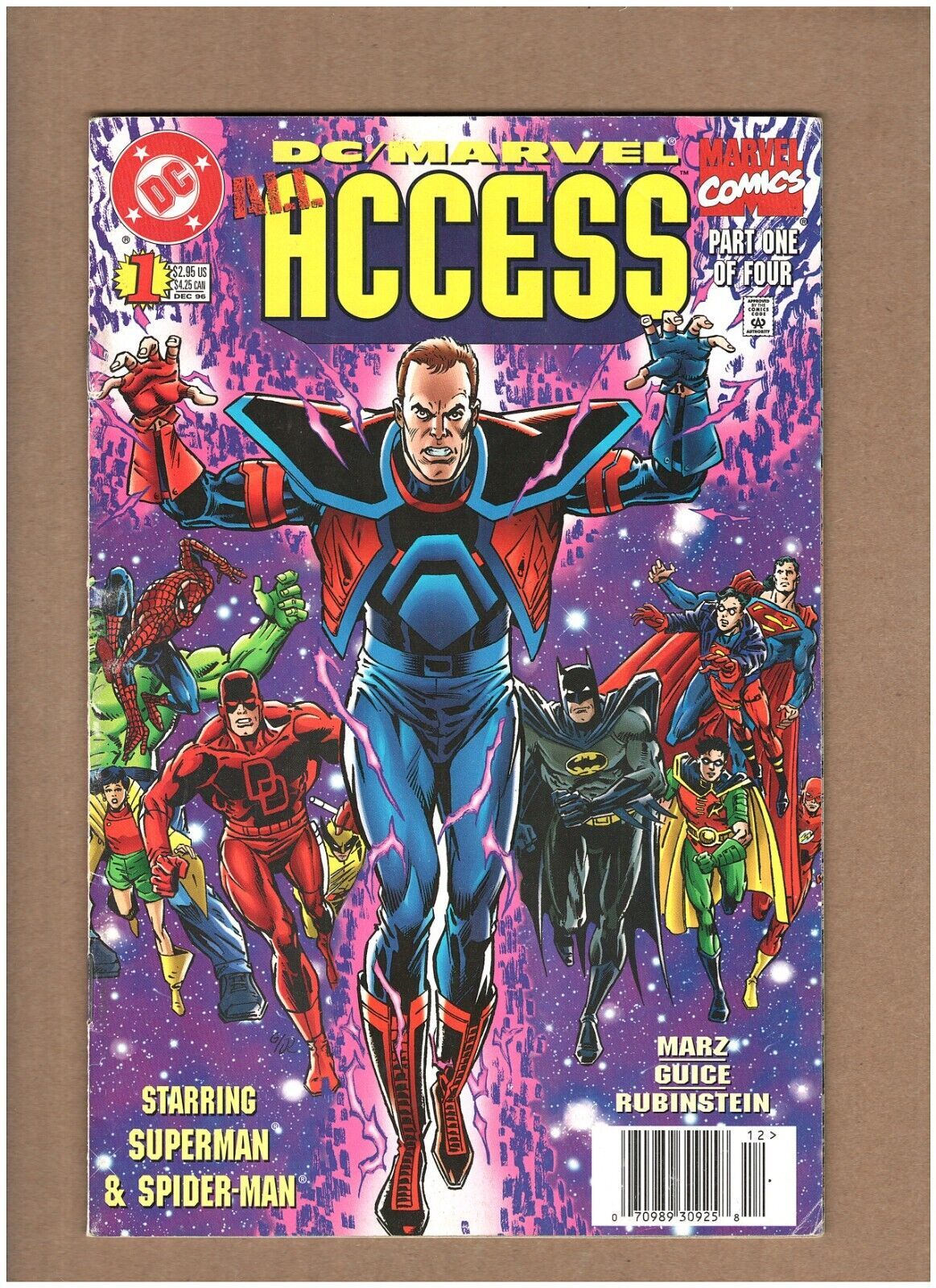 DC/Marvel All Access #1 Newsstand 1996 Superman Batman VG/FN 5.0 MUSTY ...