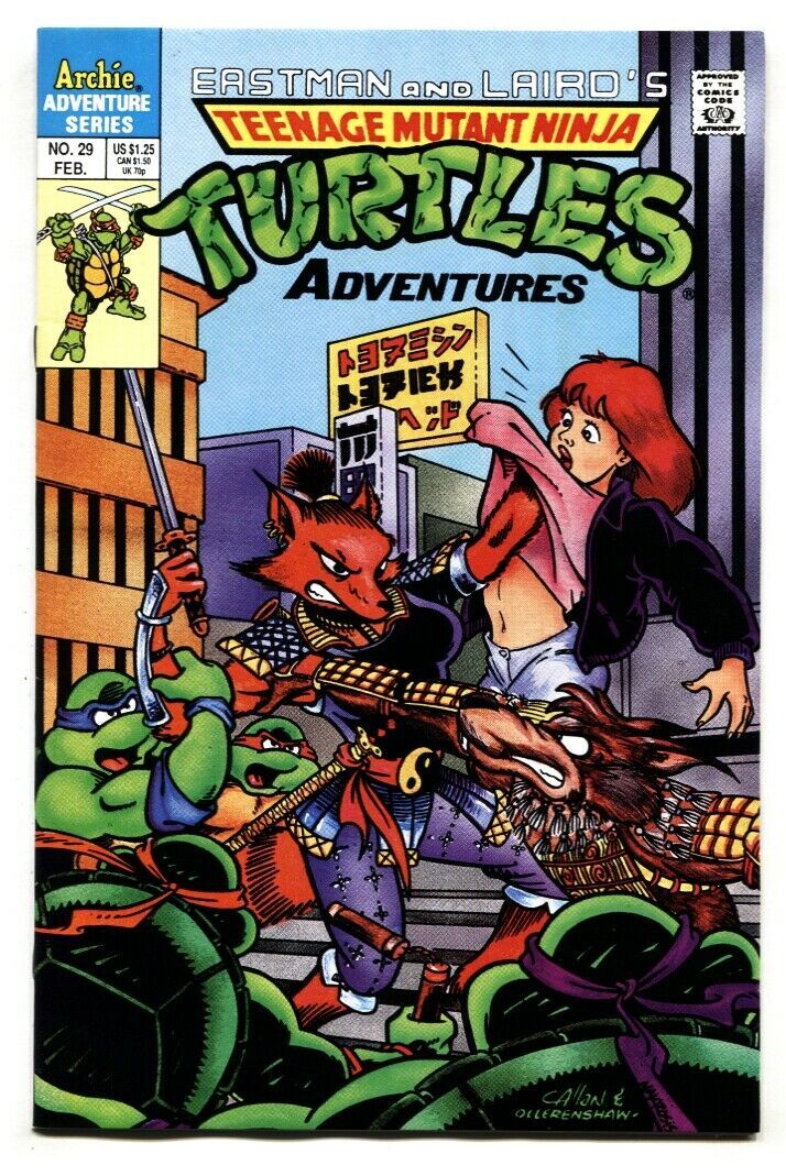 TEENAGE MUTANT NINJA TURTLES ADVENTURES #29 comic book 1991 Ninjara ...