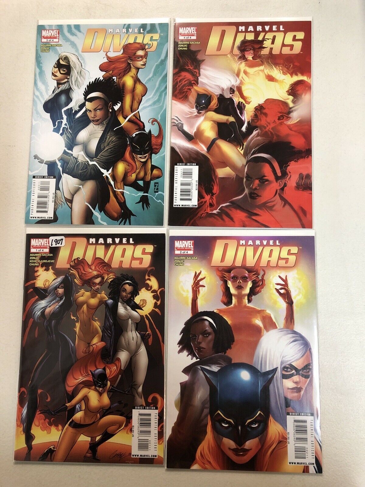 Marvel Divas (2009) #1 2 3 4 1-4 (VF/NM) Complete Set Black Cat Hellcat Firestar | Comic Books ...