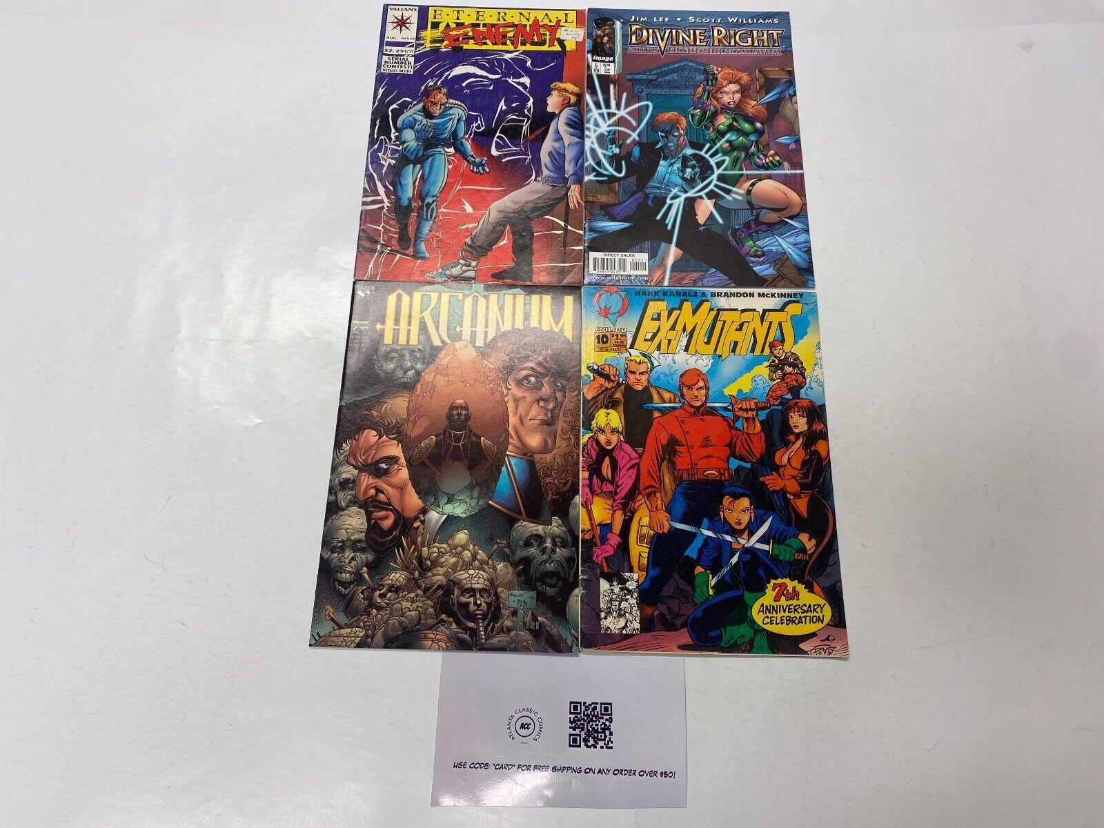 4 VALIANT comic books Eternal #13 Divine #5 Arcanum #7 Ex-Mutants #10 89 KM13 | Comic Books ...