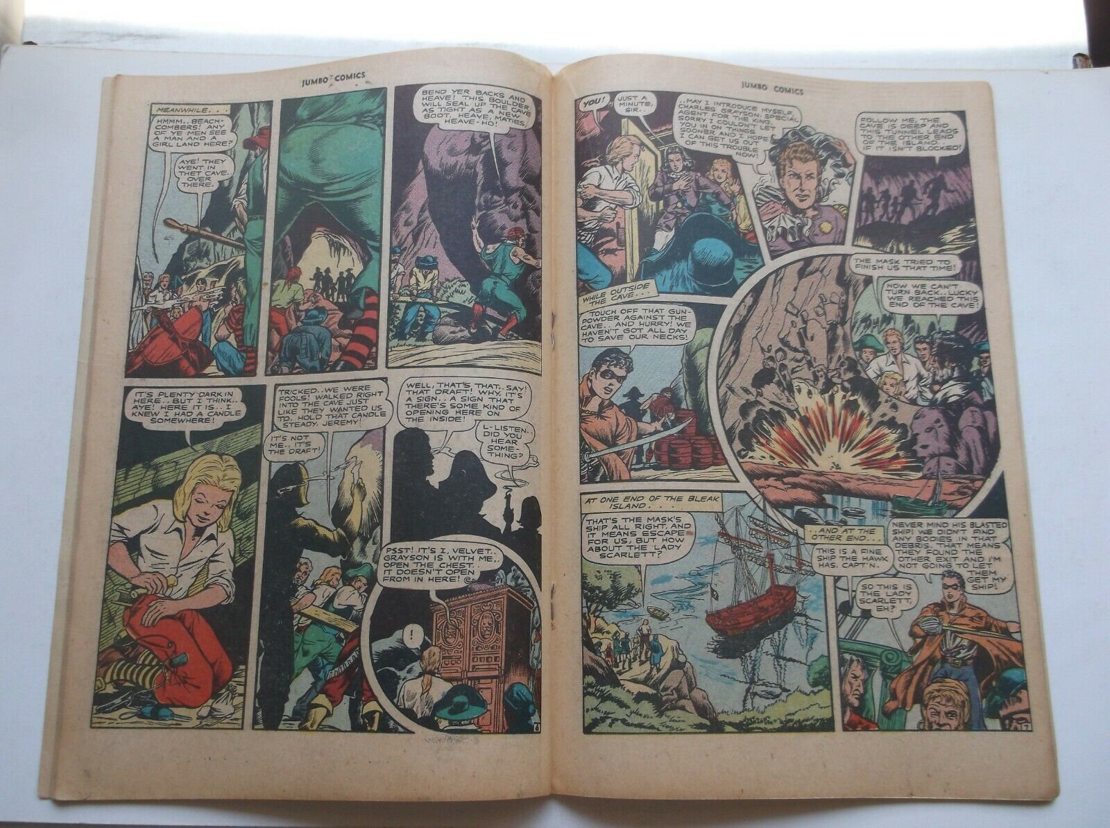 Fiction House: Jumbo Comics #84, Sheena/Hawk/Ghost Gallery/SKY Girl ...