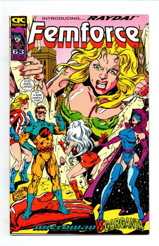 Femforce #63 - Giantess cover - 1st Rayda - AC Comics - 1993 - VF/NM ...