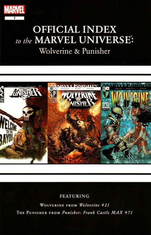 Wolverine, Punisher And Ghost Rider: Official Index to the Marvel ...