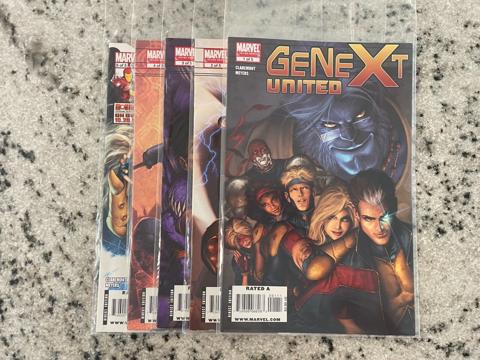 GeNext United Complete Marvel Comics LTD Series # 1 2 3 4 5 X-Men ...
