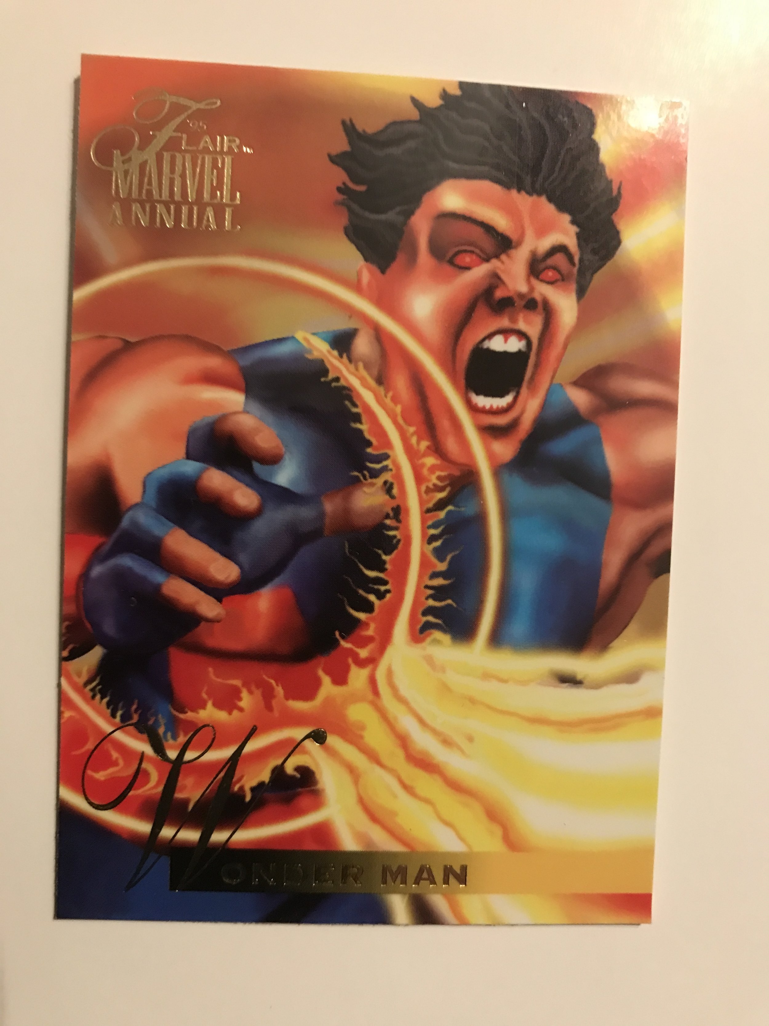 WONDER MAN #136 card : Marvel Annual 1995 Flair; NM/M; base, Avengers ...