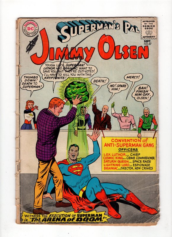 Jimmy Olsen: Superman's Pal #87 (1965 DC Comics) | Comic Books - Silver ...