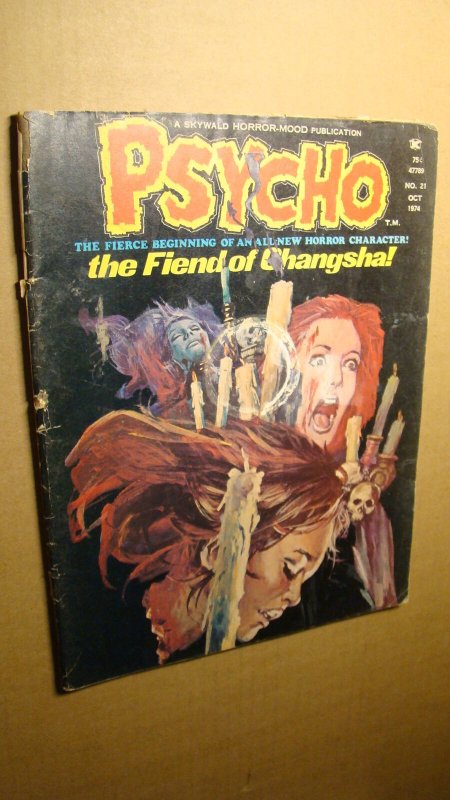 Psycho 21 **** Marcos ART Creepy Eerie Vampirella Edgar Allen POE ...