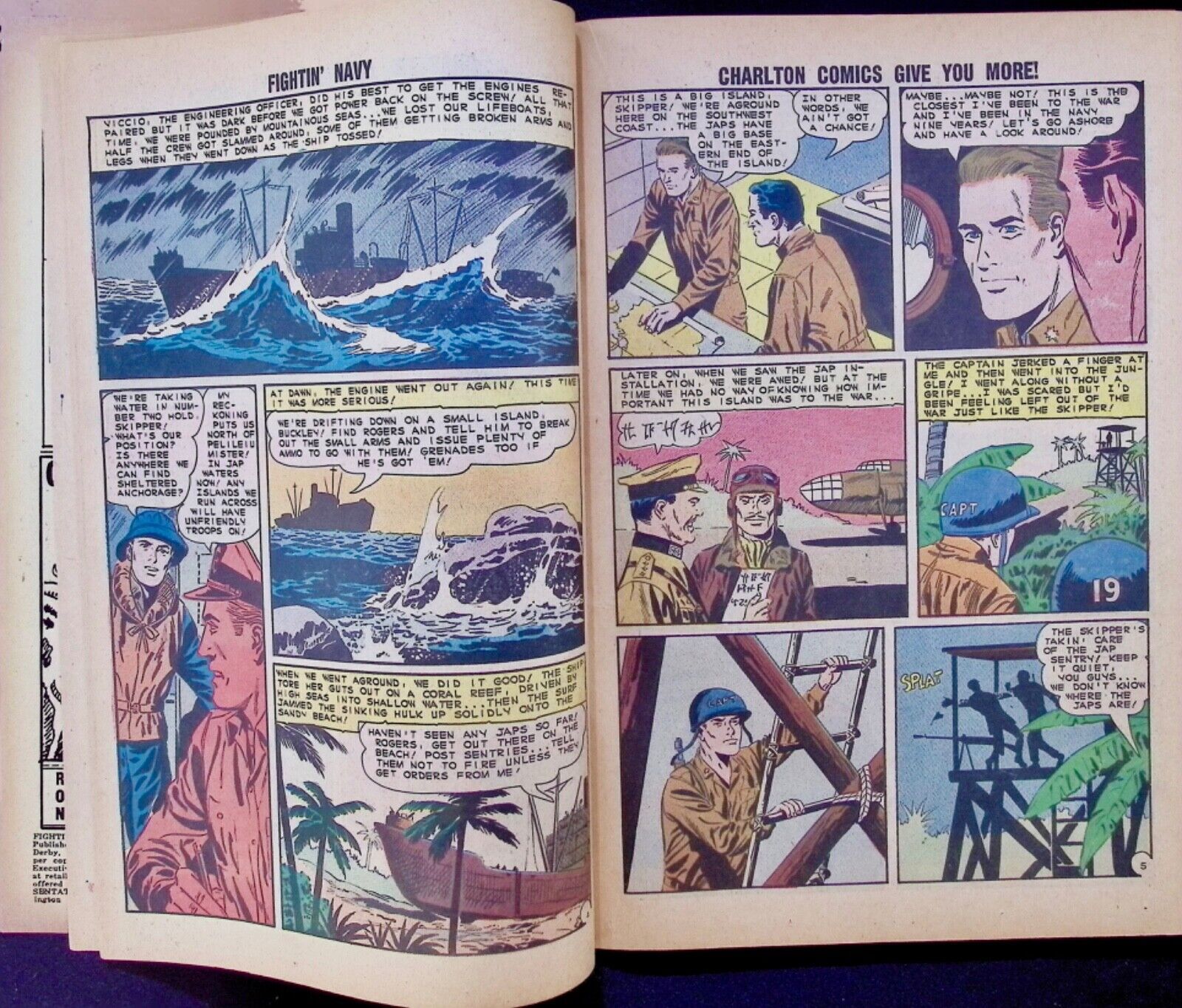 FIGHTIN’ NAVY Comic Issue 117 — 1964 Charlton Comics 32 Pages 12 Cent ...