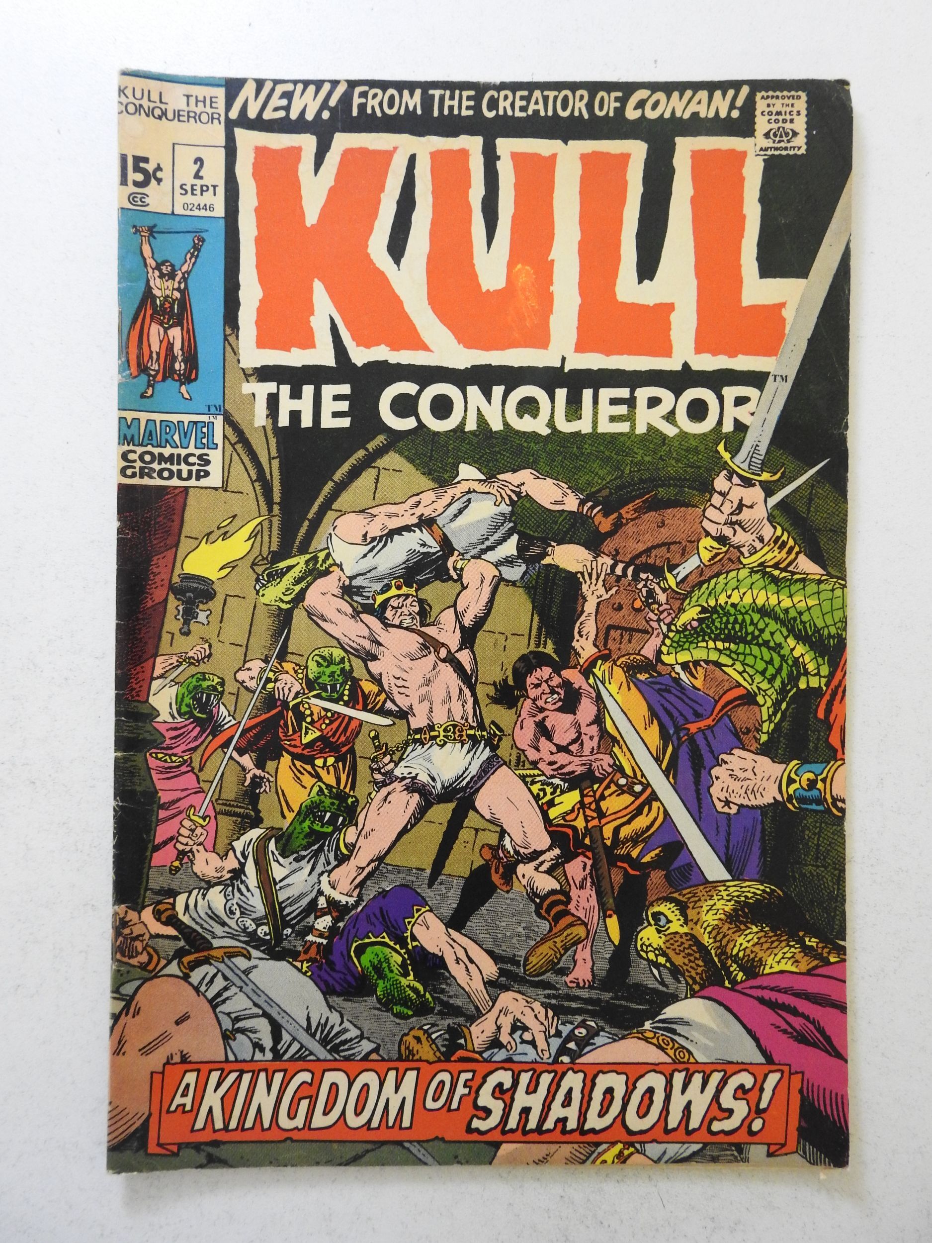 Kull, the Conqueror #2 (1971) VG Condition moisture stains | Comic ...