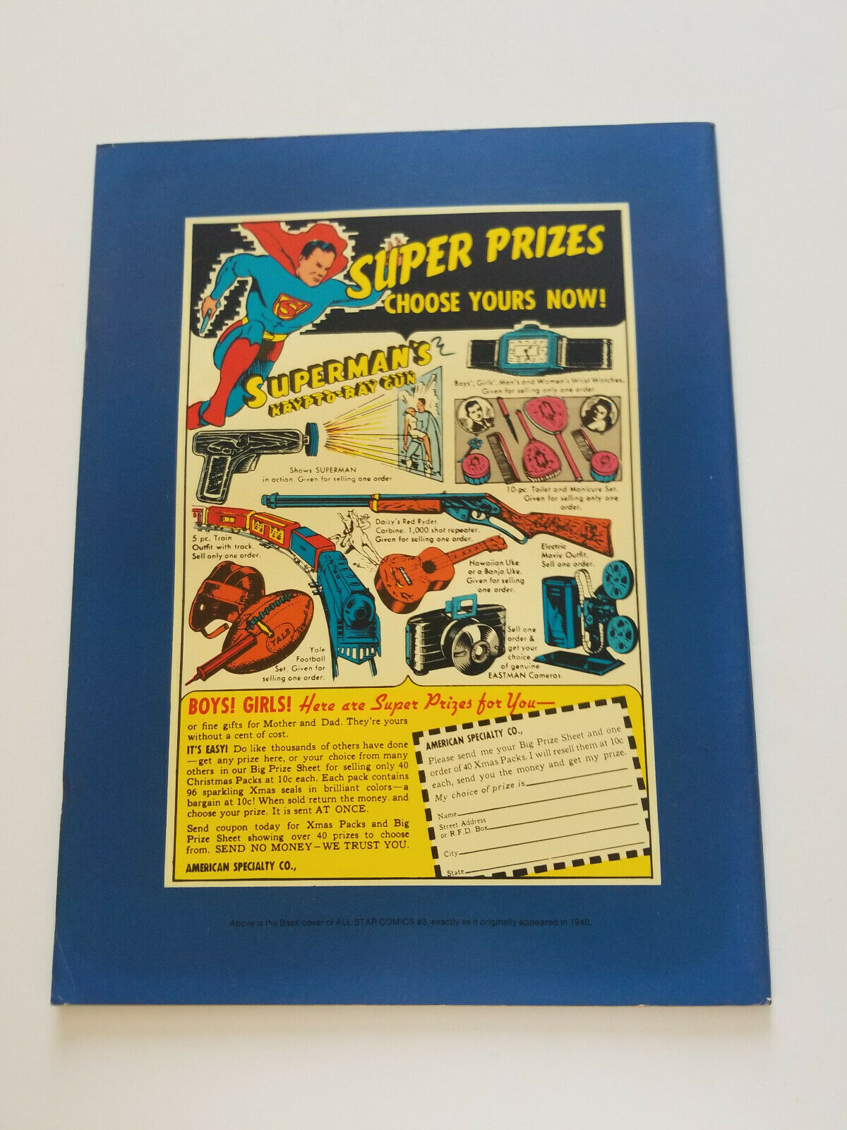 1975 Famous First Editions (8.0) #F-7: All-Star Comics #3 Classic JSA ...