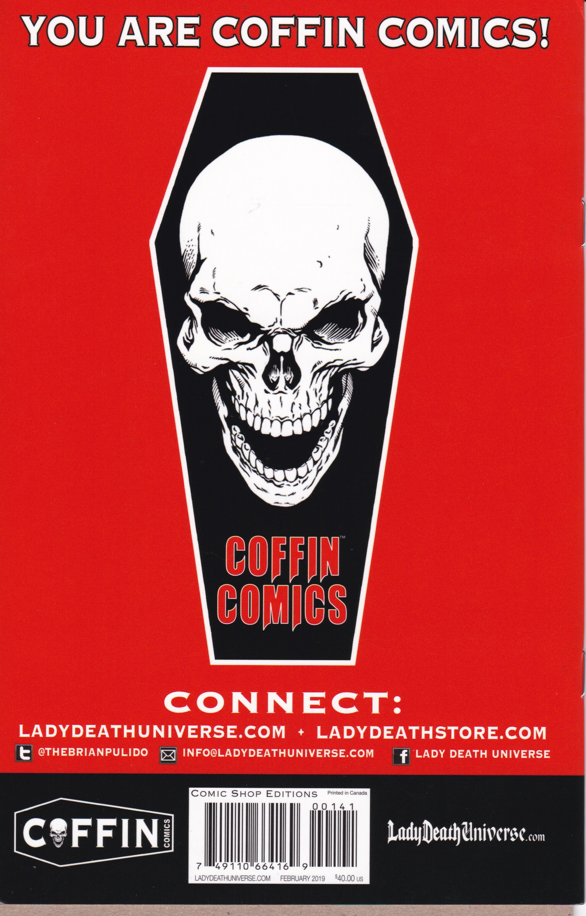 Coffin Comics Lady Death Apocalyptic Abyss #1 Naughty Edition NM ...