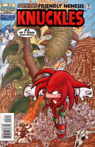 Sonic's Friendly Nemesis Knuckles #2 COVERLESS ; Archie | low grade ...