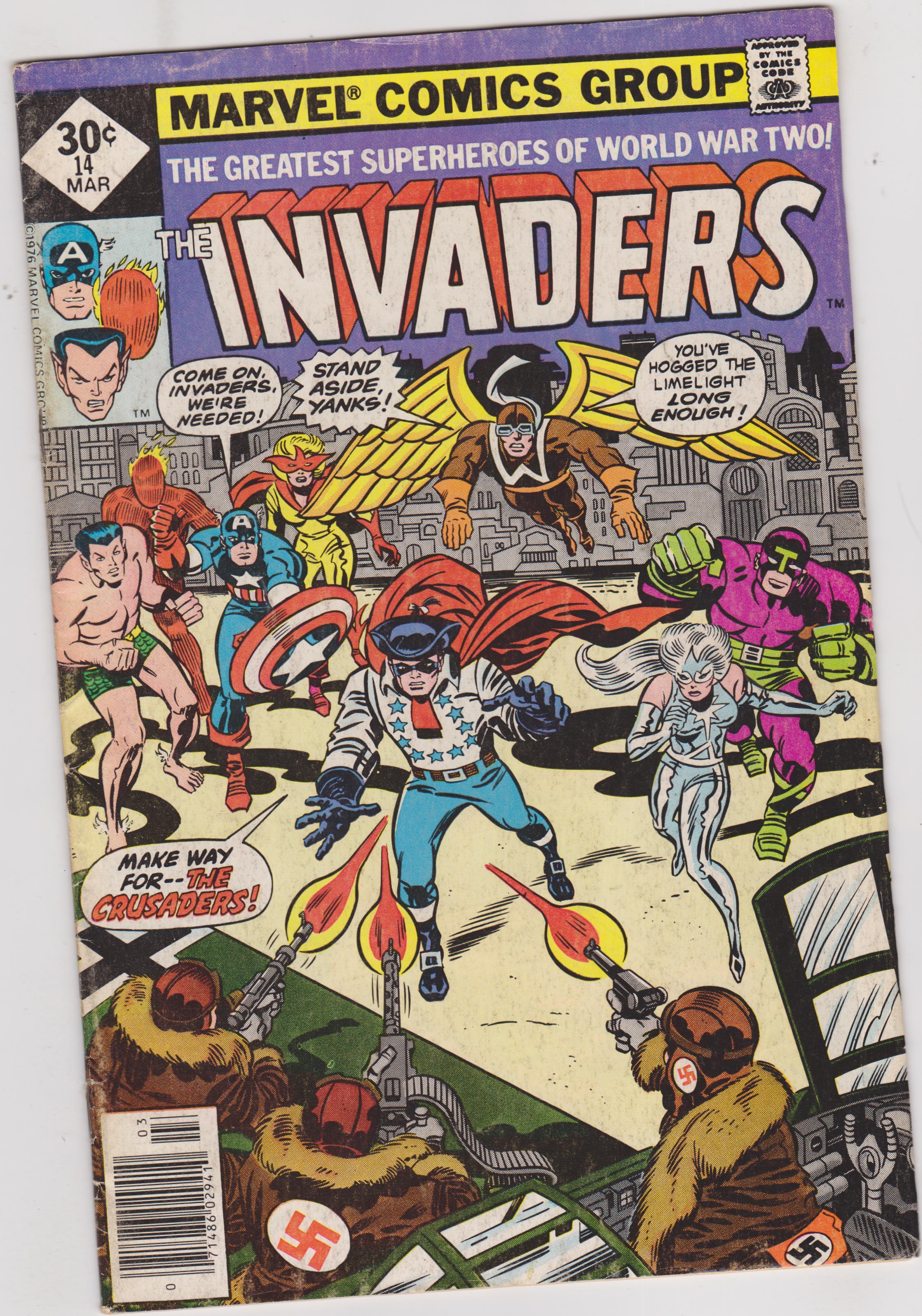 The Invaders #14 (1977) | Comic Books - Bronze Age, Marvel, Invaders ...