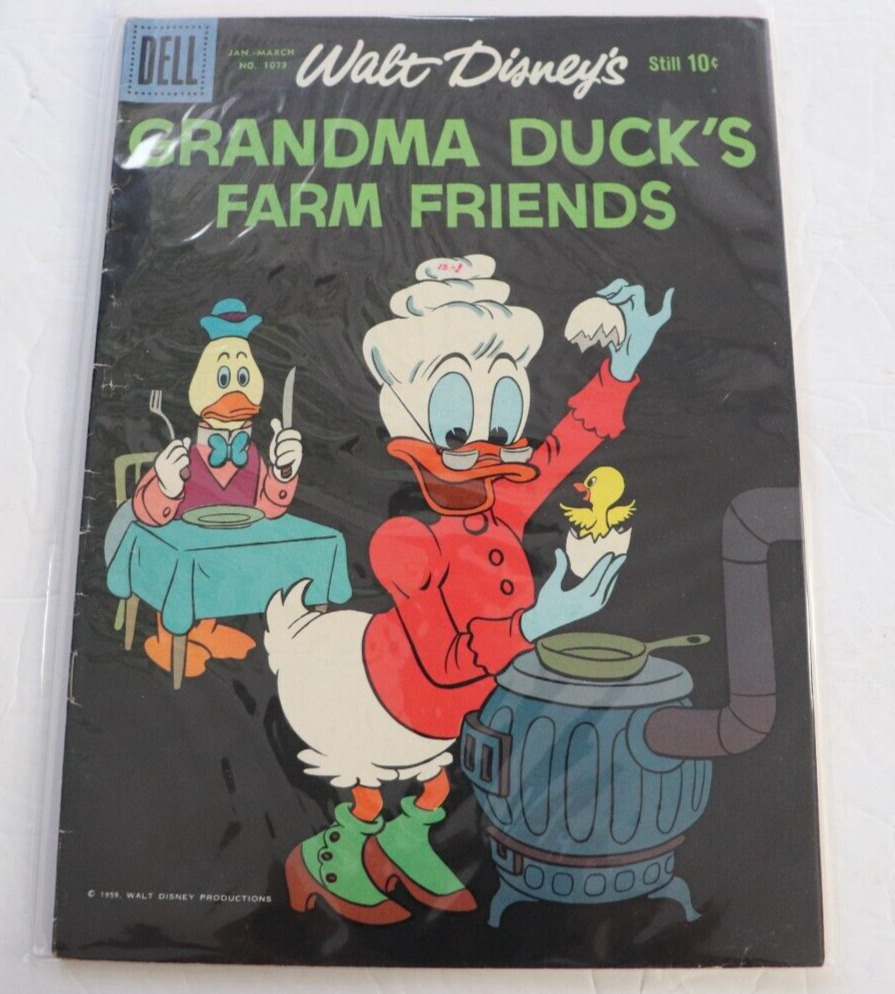 Disneys Grandma Ducks Farm Friends Four Color Comic Book #1073 Dell ...
