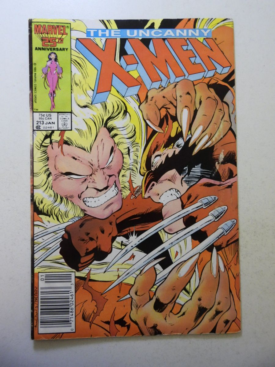 The Uncanny X-Men #213 VG+ Condition MJ insert intact | Comic Books ...