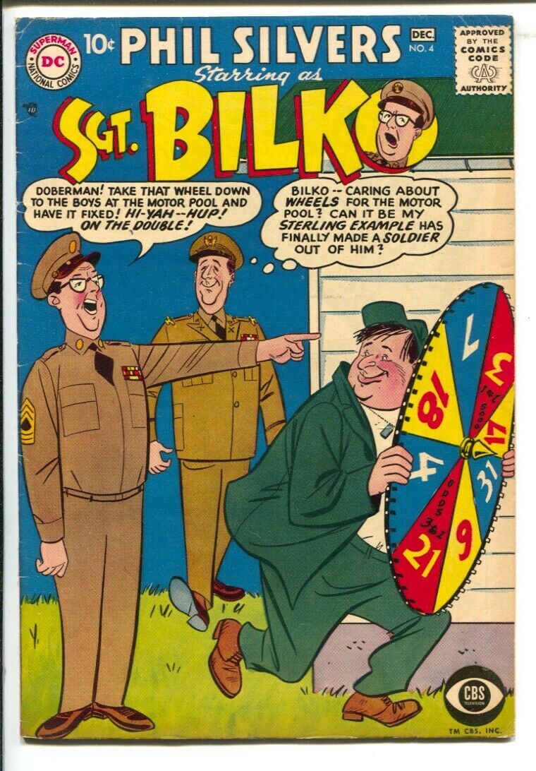 Sgt. Bilko #4 1958-DC-From the Phil Silvers TV Series-Slight spine roll ...