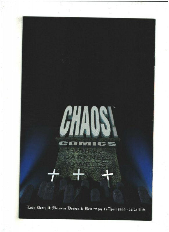 Lady Death II: Between Heaven & Hell #2 NM- 9.2 Chaos Comics 1995 ...