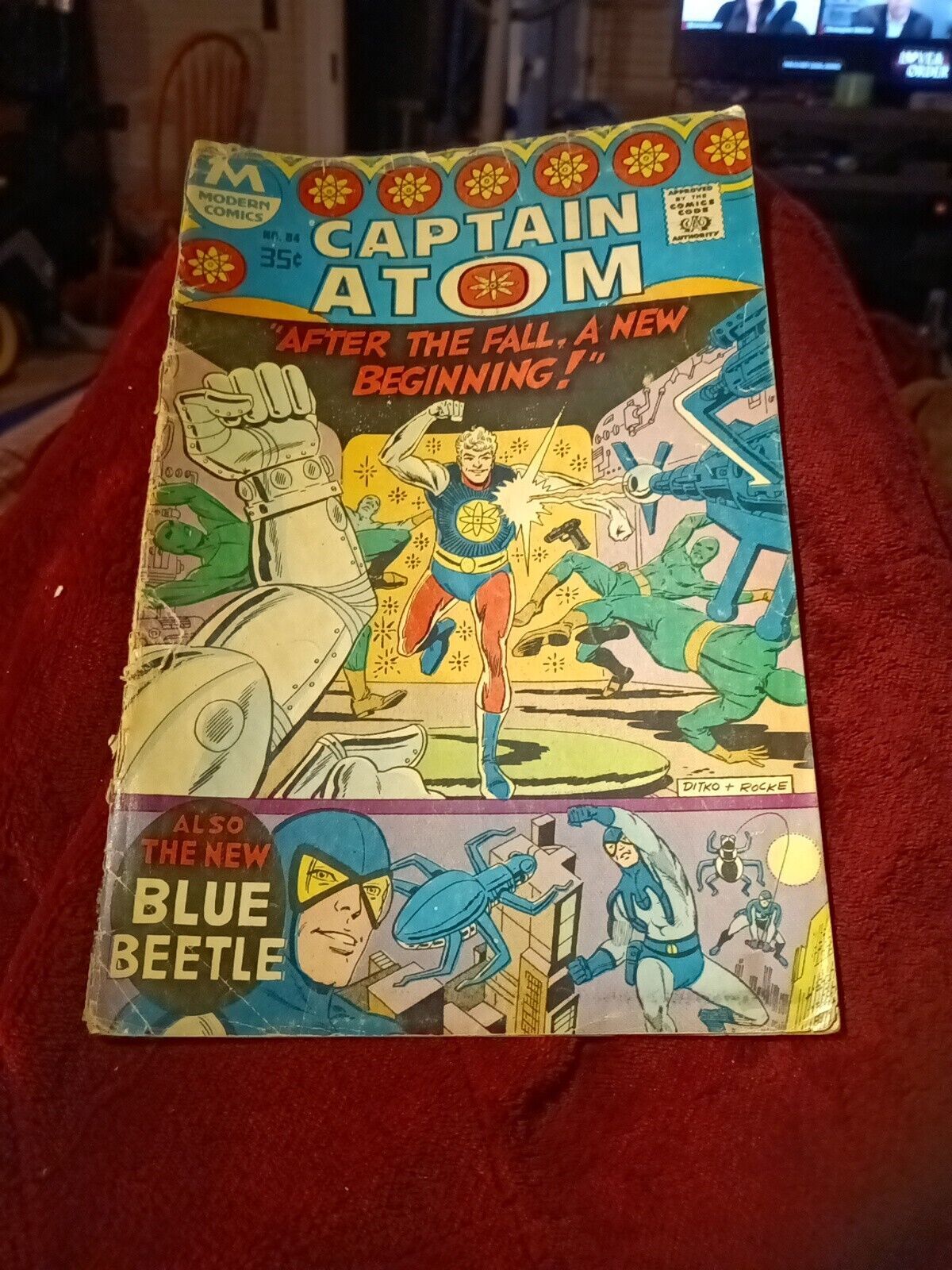 CAPTAIN ATOM #84 (1977) Modern Comics Ted Kord Blue Beetle Steve Ditko ...