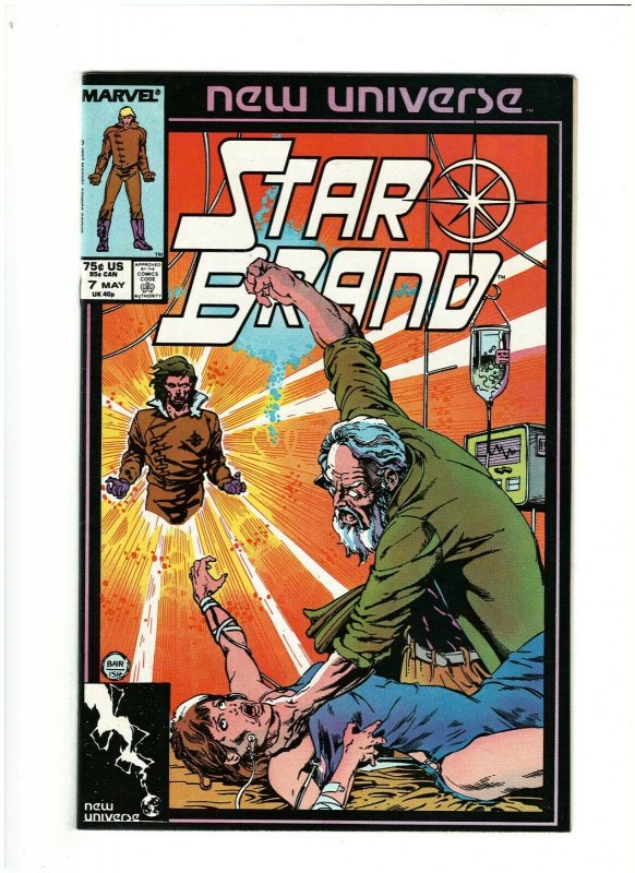 Star Brand #7 VF+ 8.5 Marvel Comics New Universe 1987 Jim Shooter ...