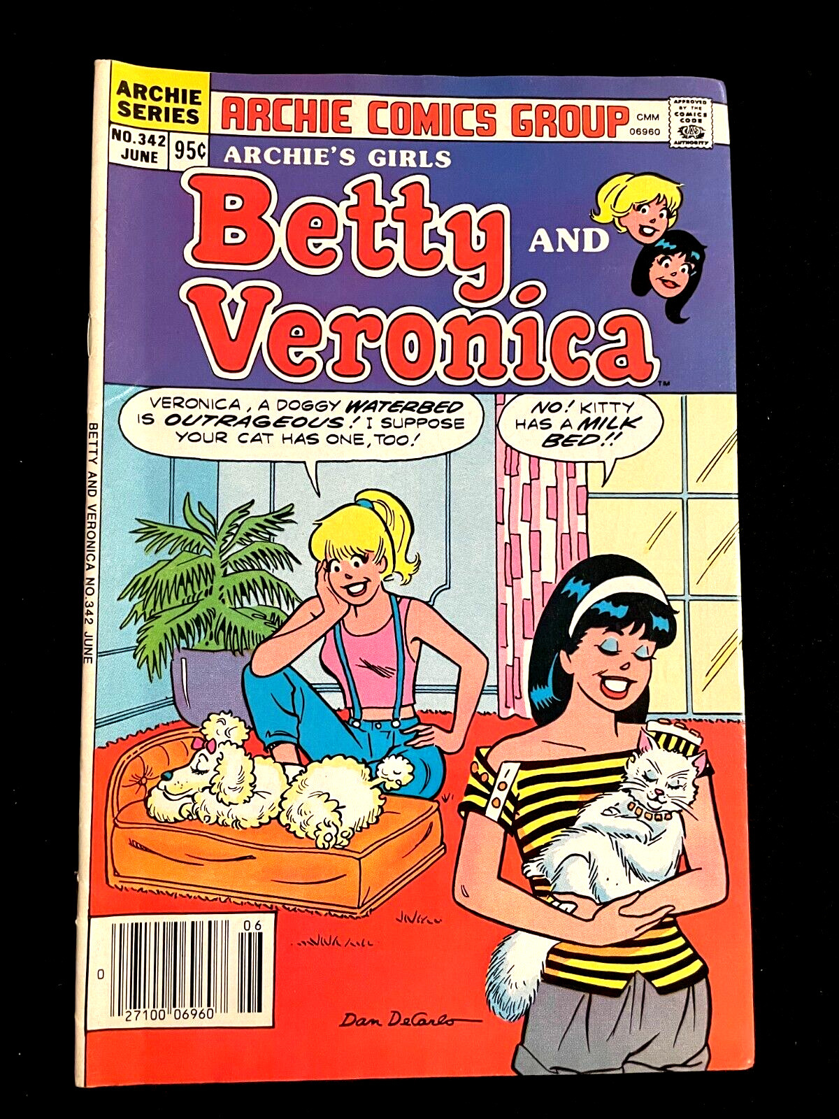 Archie's Girls Betty and Veronica #342 1986 - HIGH GRADE Canadian ...