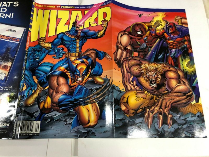 WIZARD Magazine #49 (Sept 1995) POLYBAGGED! X-Men cover, Evil Ernie ...