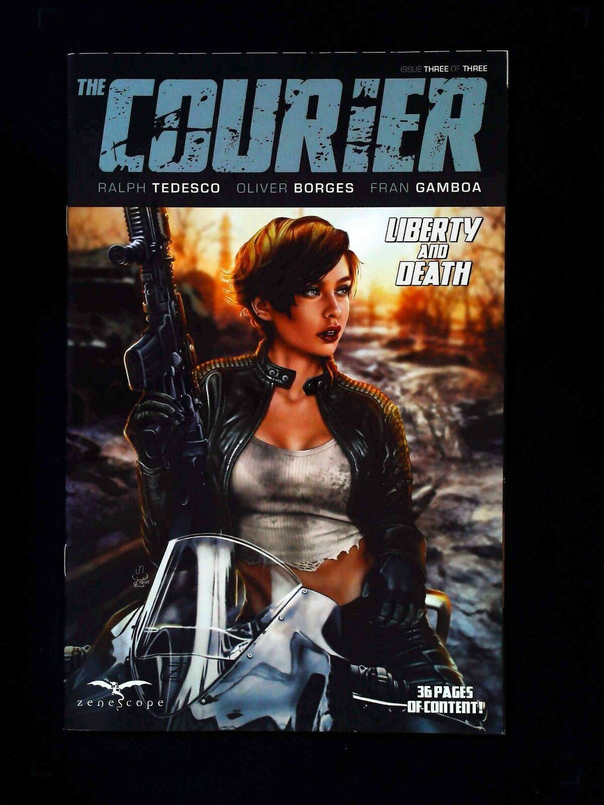 Courier Liberty And Death #3B Zensecope Entertainment Comics 2021 Nm ...