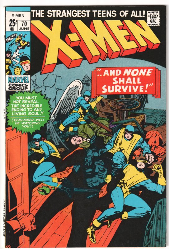 The X-Men #70 (1971) | Comic Books - Bronze Age, Marvel, X-Men ...