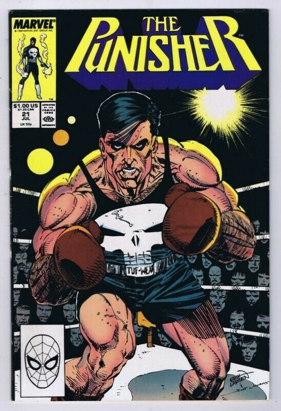 Punisher #21 ORIGINAL Vintage 1989 Marvel Comics Boxing Cover | Comic ...