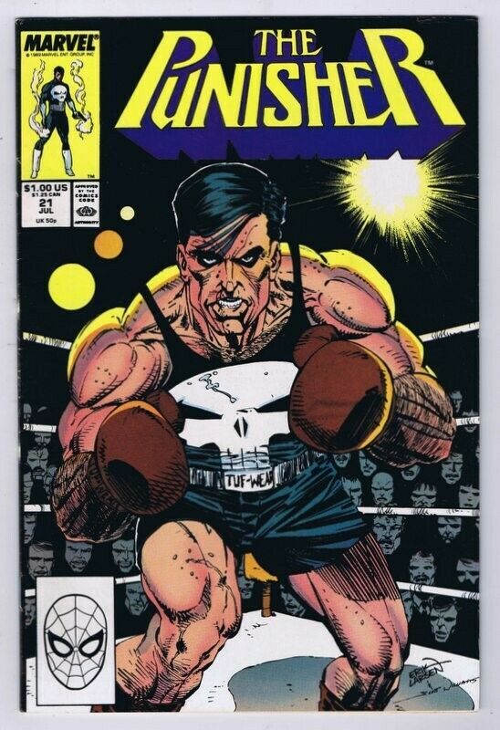 Punisher #21 ORIGINAL Vintage 1989 Marvel Comics Boxing Cover | Comic ...