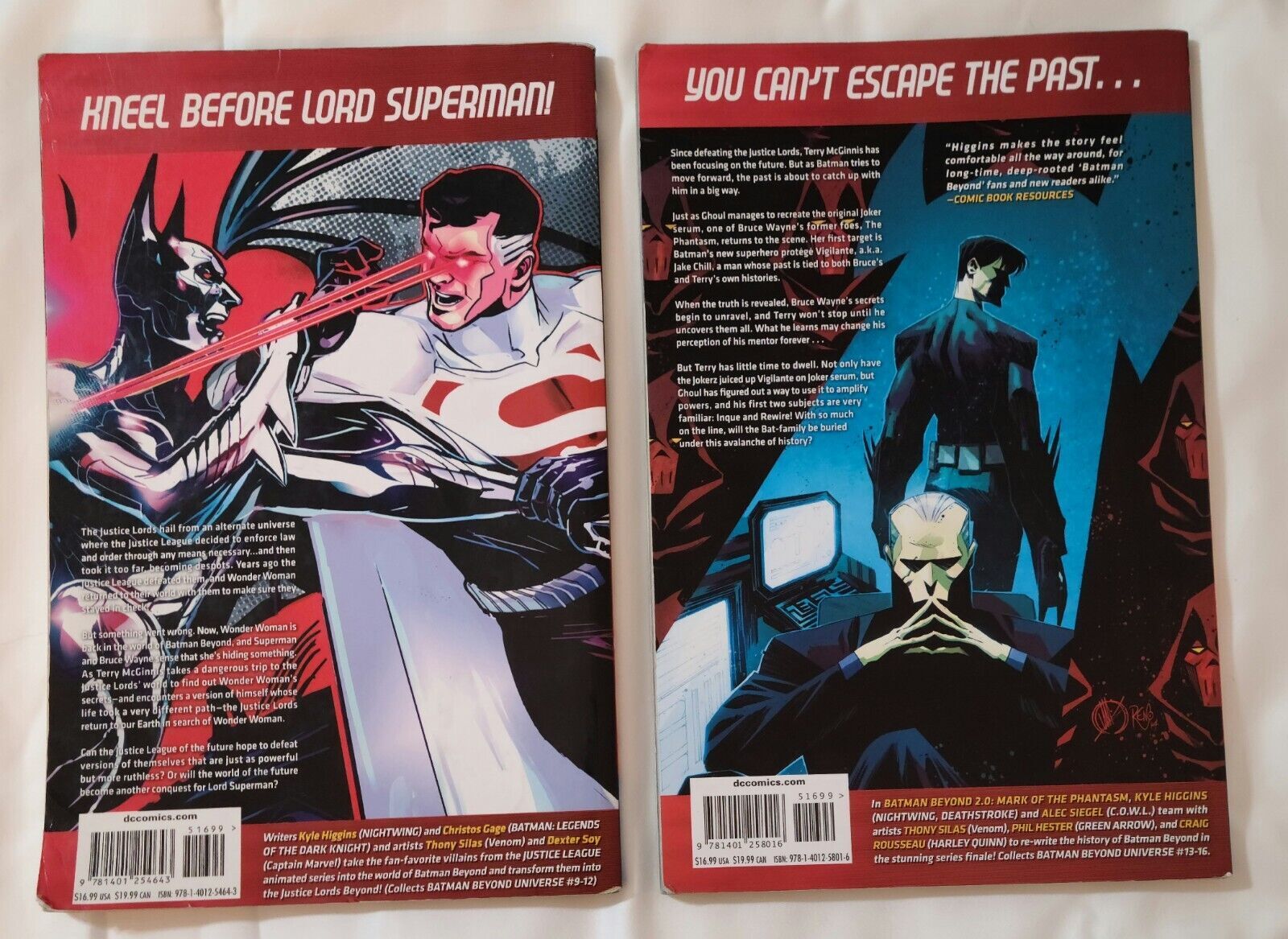 Batman Beyond 2.0 TPB Lot of 2 (Justice Lords Beyond & Mark Of The ...