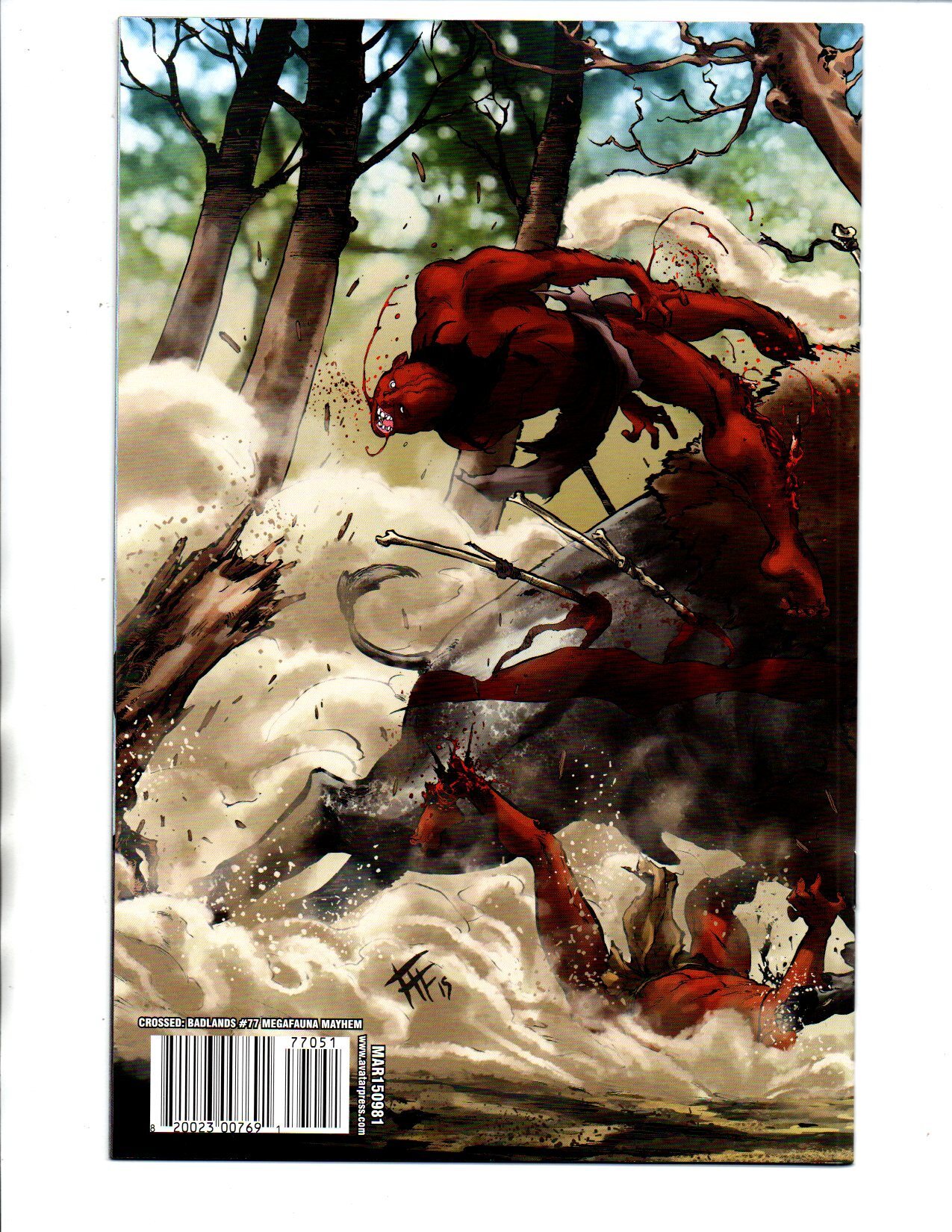 Crossed: Badlands #77 Megafauna Variant - Horror - Avatar - 2015 - (-NM ...