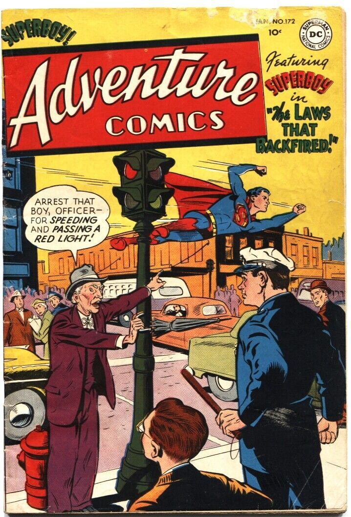 Adventure #172-1952-Aquaman-Green Arrow-Superboy-Johnny Quick-Golden ...