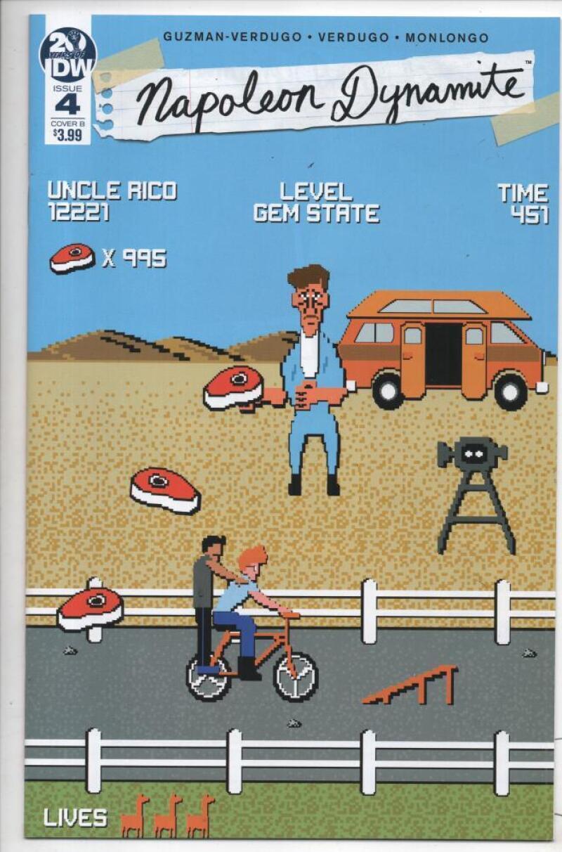 NAPOLEON DYNAMITE #1 2 3 4 B, Photo cover, NM, IDW, 2019. 1-4 set. 4 ...