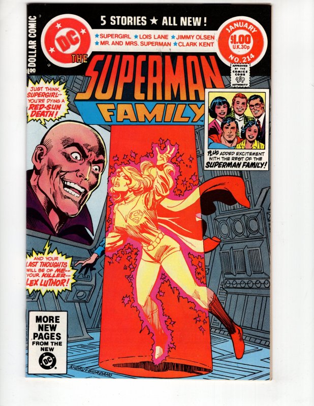 The Superman Family #214 LEX LUTHOR ! SUPERGIRL ! Bronze Age DC | Comic ...
