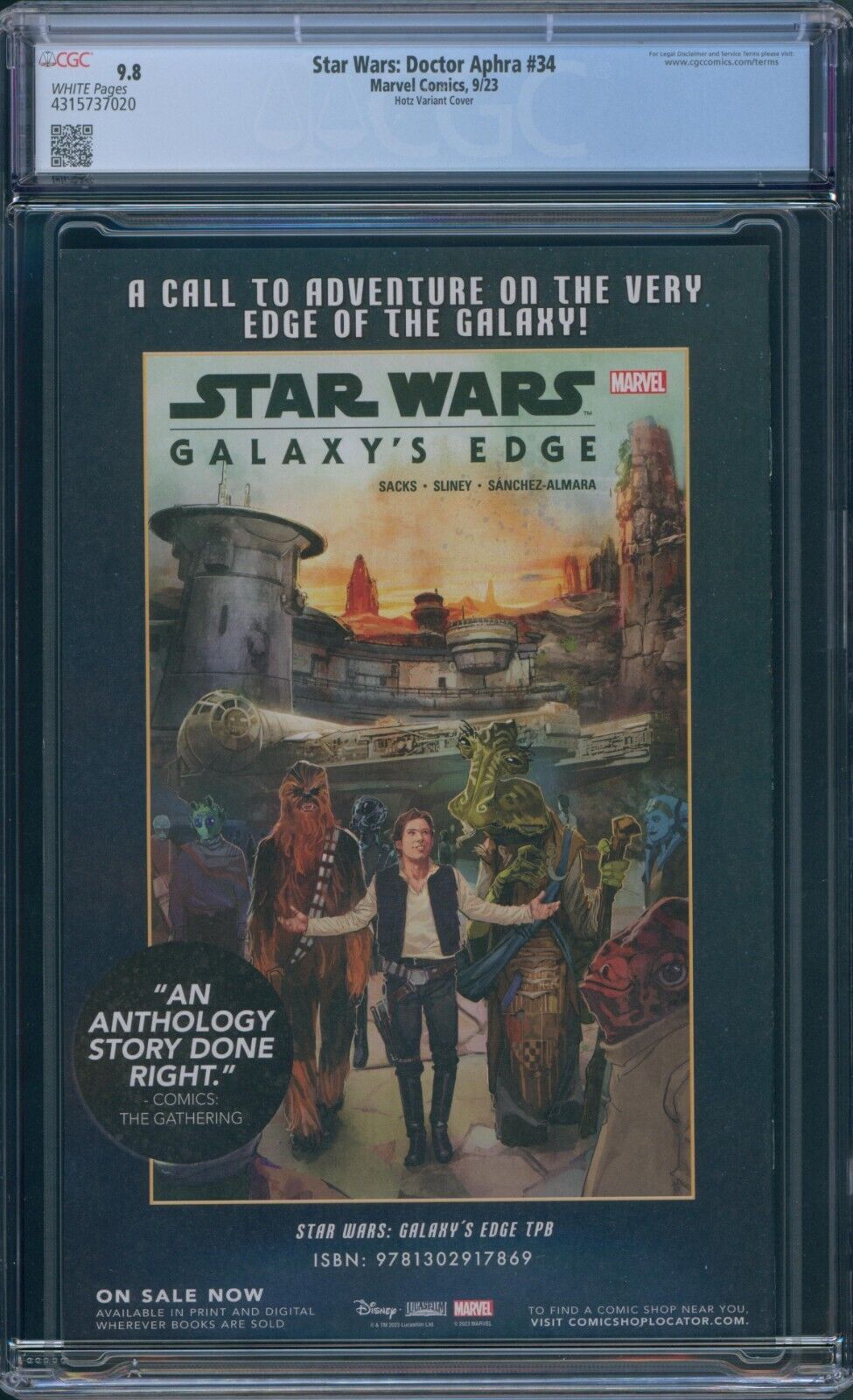 Star Wars Doctor Aphra #34 CGC 9.8 1st Variant Cover of Starweird ...