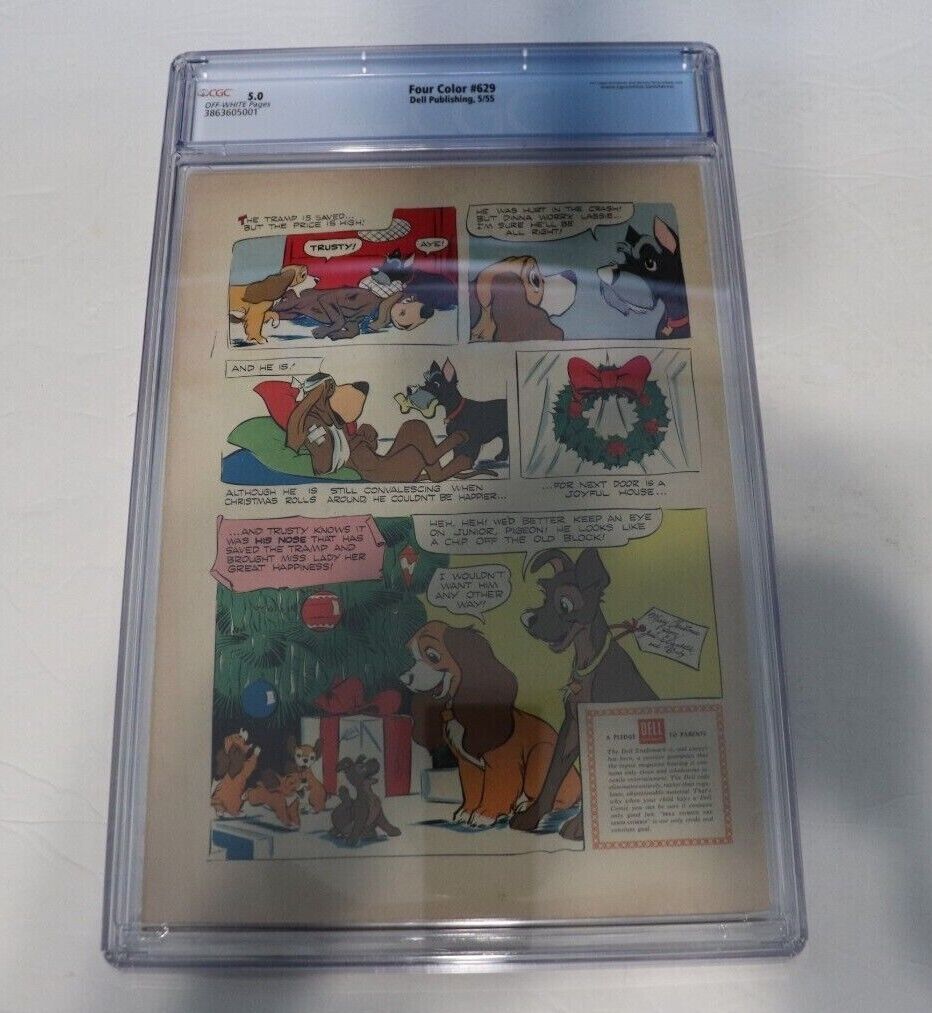 Dell Four Color #629 1st Lady and the Tramp w/Jock Golden Age Comic CGC ...