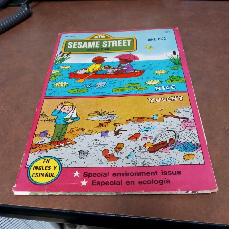 Sesame Street Magazine V2 #9 Comic Book size june 1972 Dell. Ctw ...
