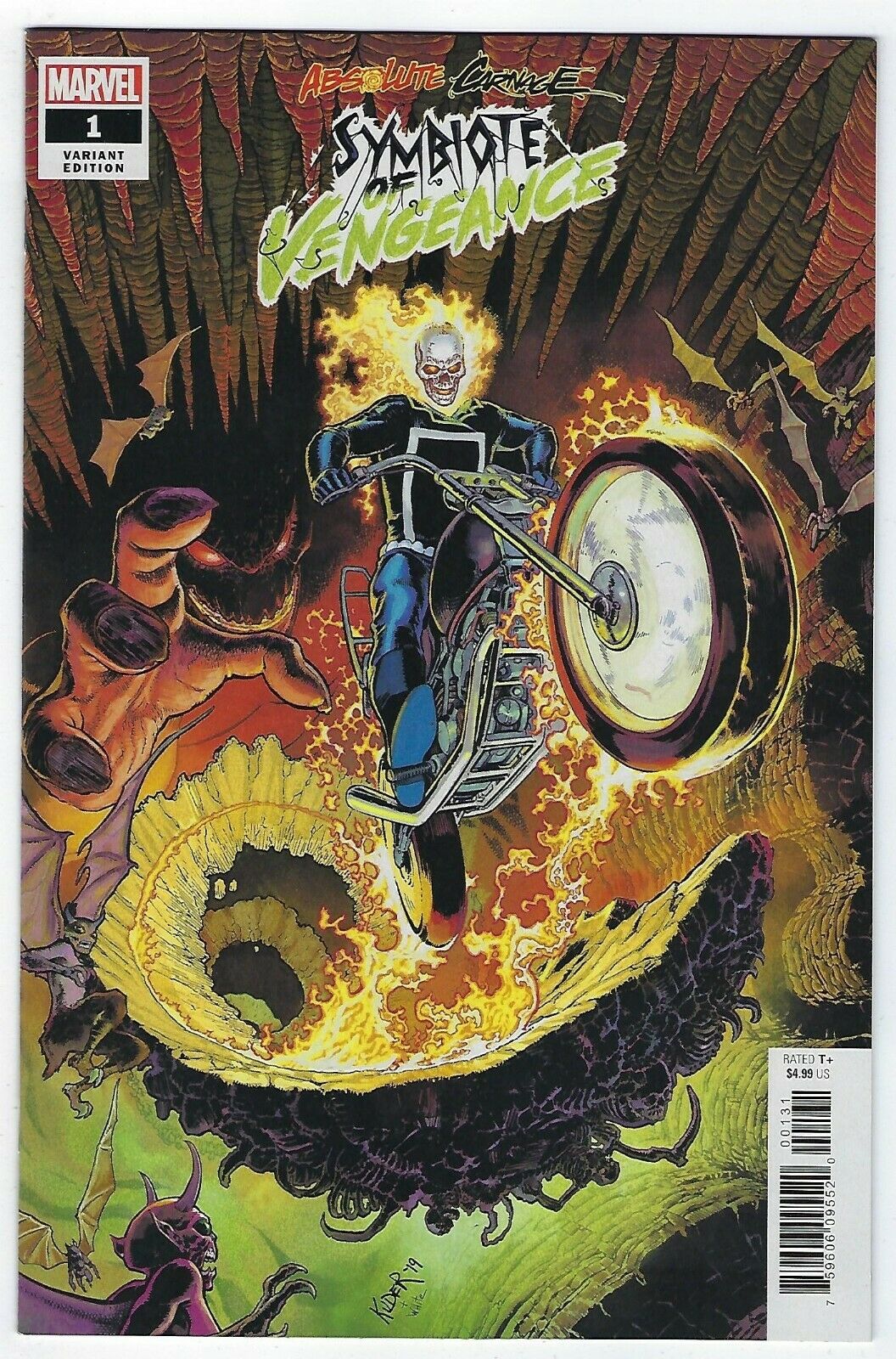 Absolute Carnage Symbiote Of Vengeance # 1 Variant 1:50 Marvel | Comic ...