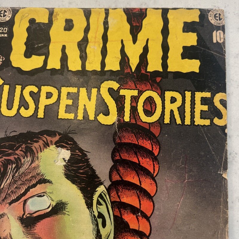 Crime Suspenstories #20 EC Comics PRE Code Horror Famous Johnny Craig ...