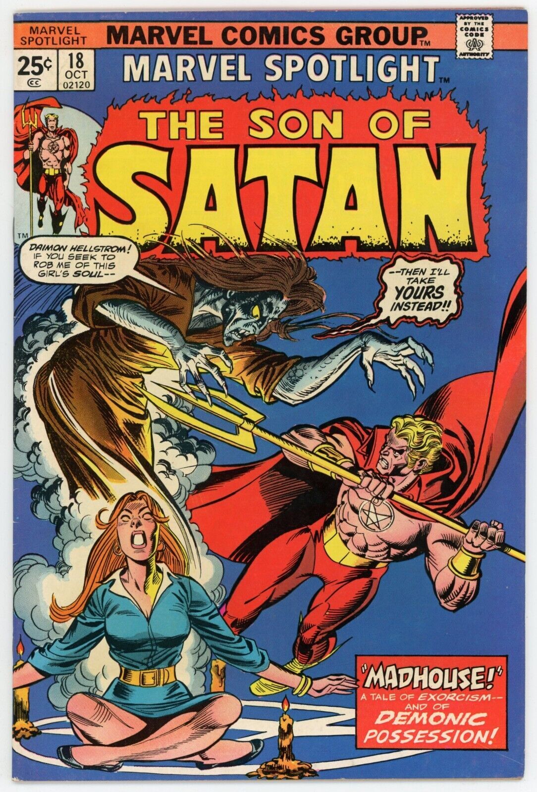 Marvel Spotlight 18 VFNM 9.0 Bronze Age Marvel 1974 The Son of Satan ...