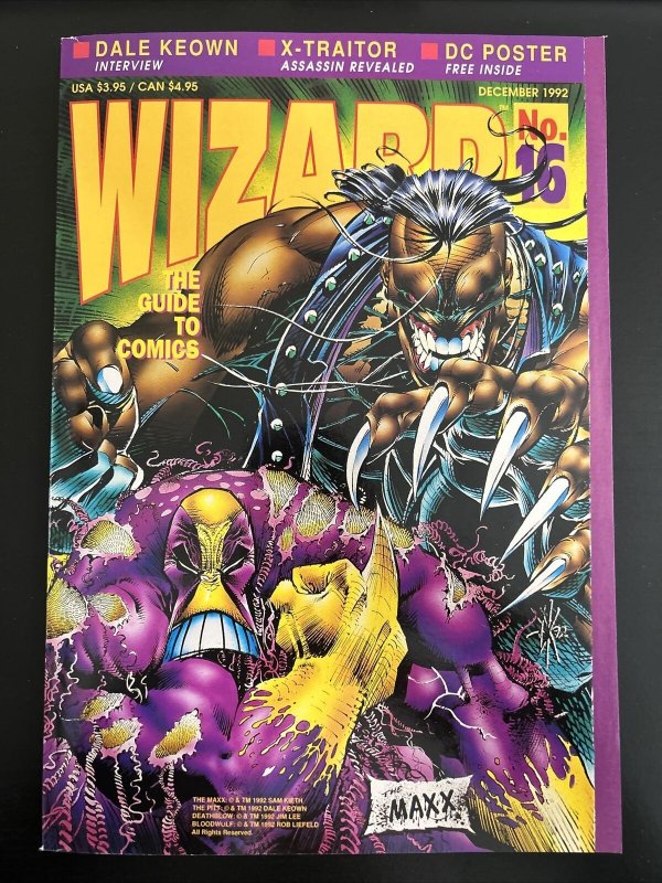 Wizard A Guide To Comics 16 ~ 1992 W/Poster | Comic Books - Modern Age ...