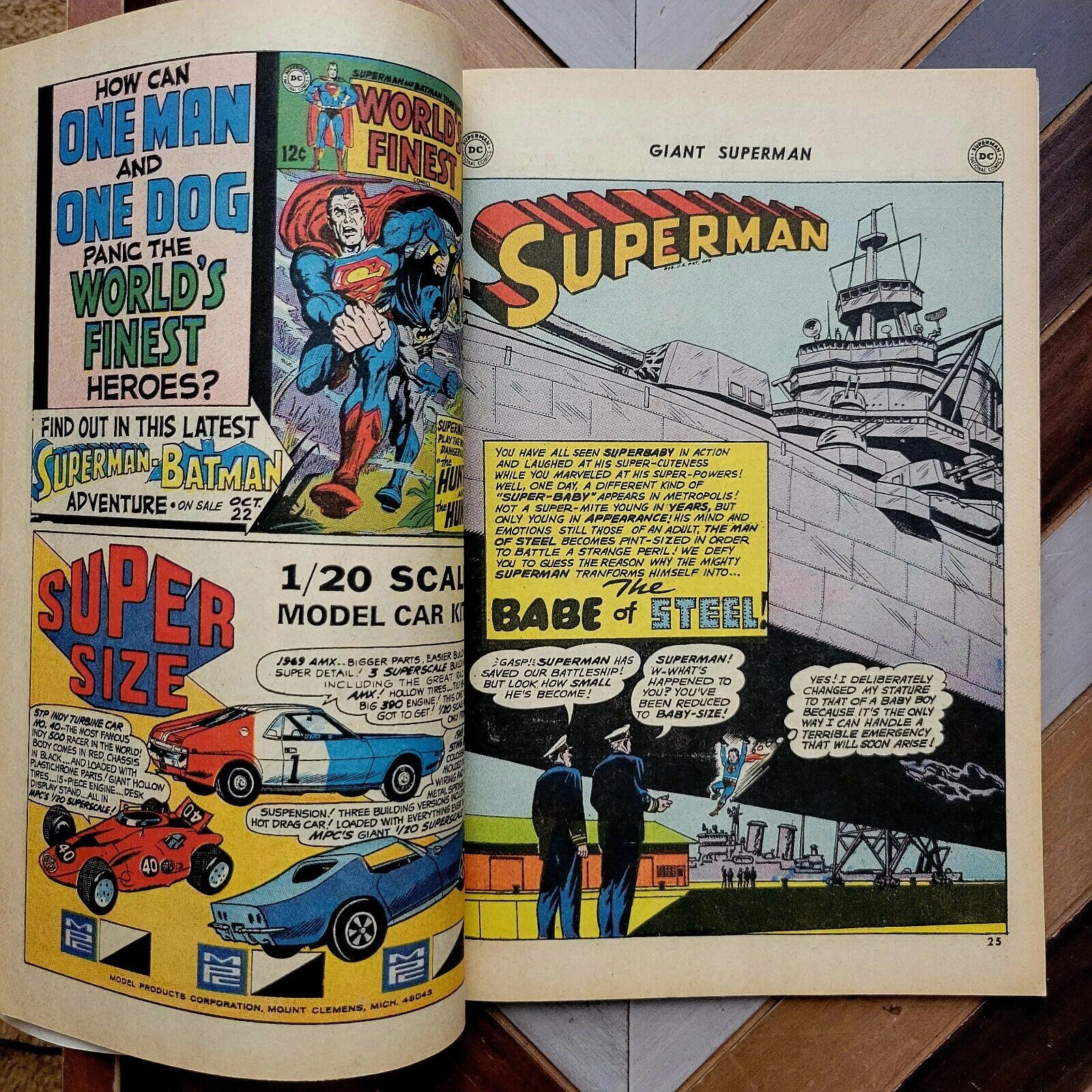 SUPERMAN #212 VG/FN (DC 1968) 80-Page Giant (G-54) Ft SUPERGIRL ...